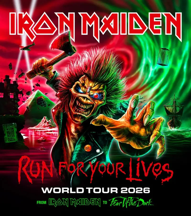Iron Maiden Announces 2026 Leg Of 'Run For Your Lives' World Tour In ...